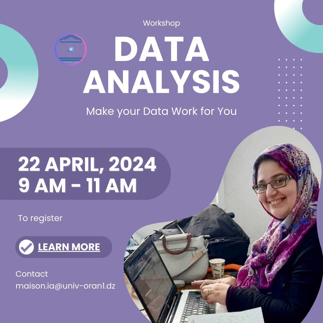 Workshop : Data Analysis and Visualization with Python - University Oran 1 – Ahmed Ben Bella